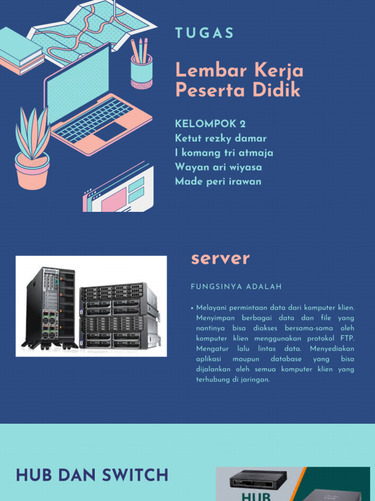 Biru Elemen & Mockup Isometrik Teknologi Dalam Pendidikan Presentasi ...