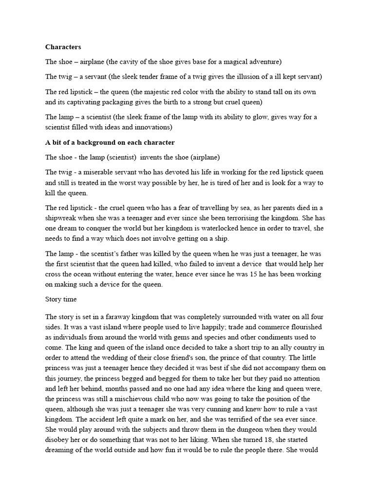 Story Writing | PDF | Folklore | Fairy Tales