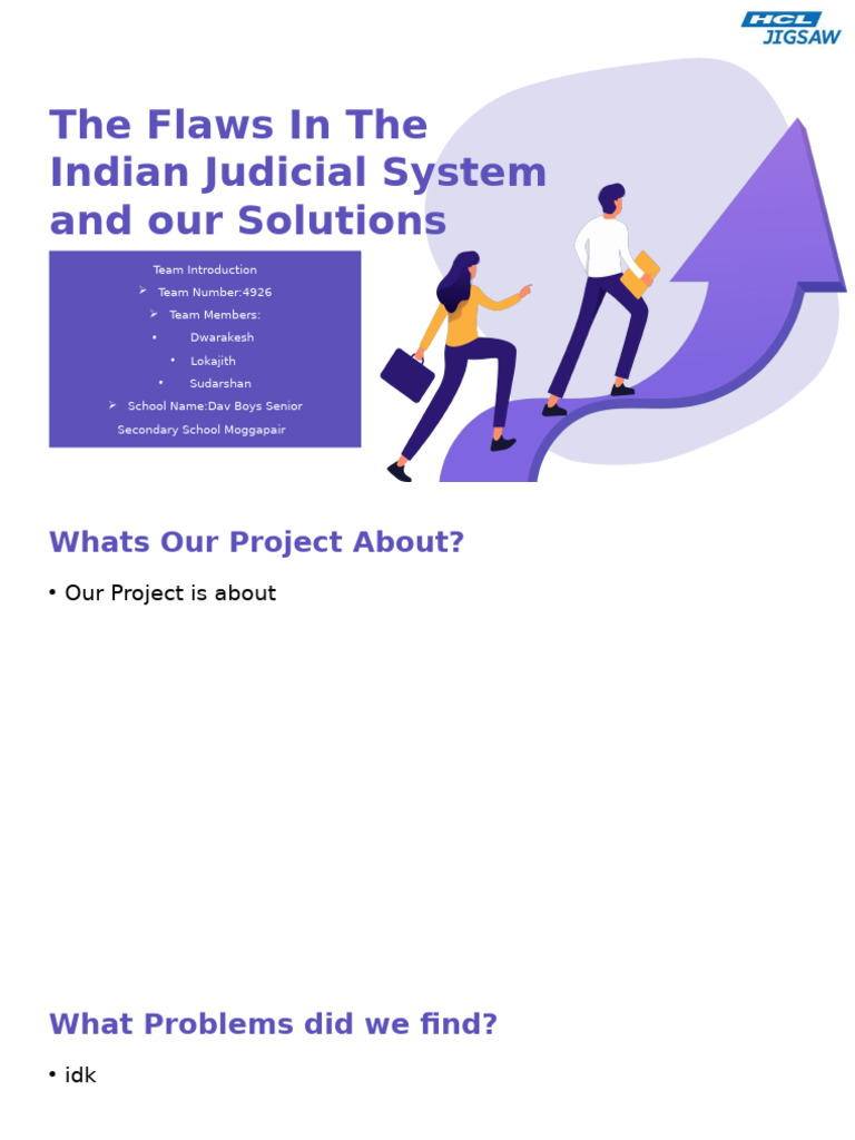 The Flaws in The Indian Judicial System and Our Solutions | PDF