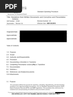 Deviation Report Template | PDF