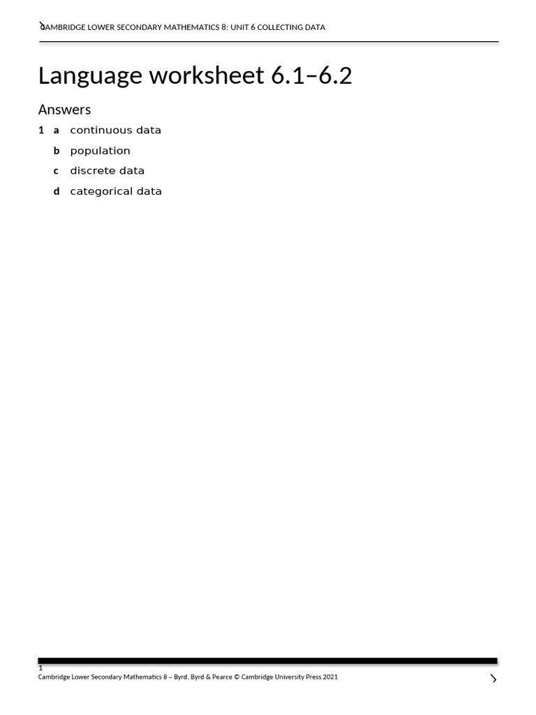 Unit 6 Data Collection Answers | PDF