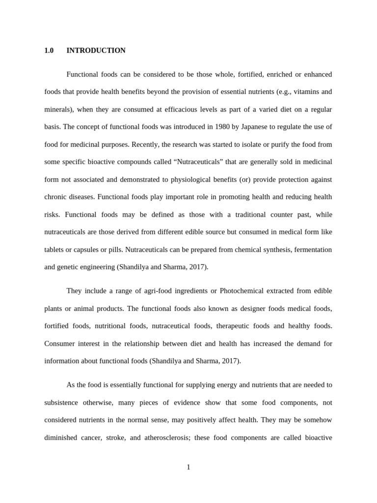 Health Benefits of Functional Food and Challenges | PDF ...