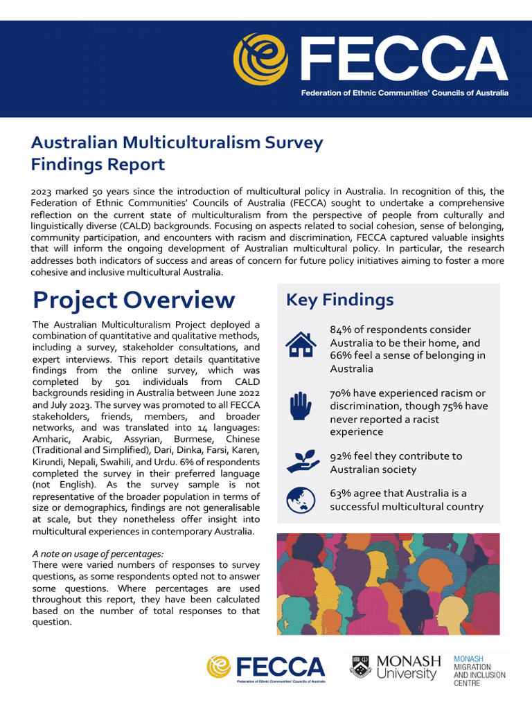 Australian Multiculturalism Survey Findings Report | PDF ...