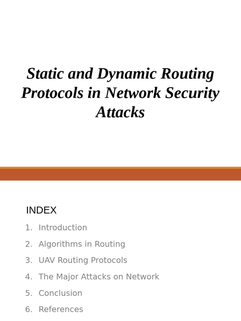 Routing Protocols and Network Security Attacks | PDF | Computer Network ...