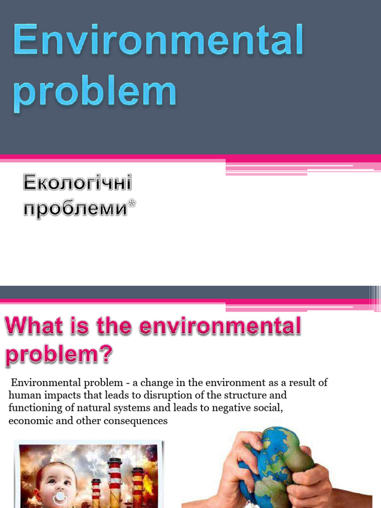 Prezentaciya Na Temu Environmental Problem | PDF