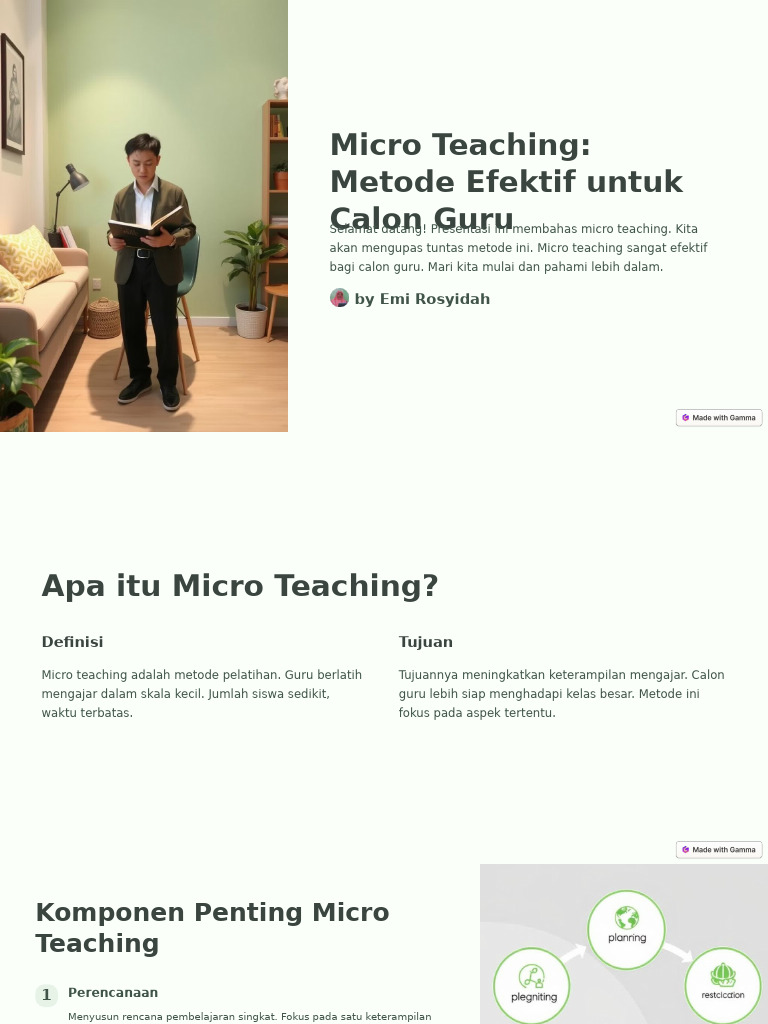 Micro Teaching Metode Efektif Untuk Calon Guru | PDF