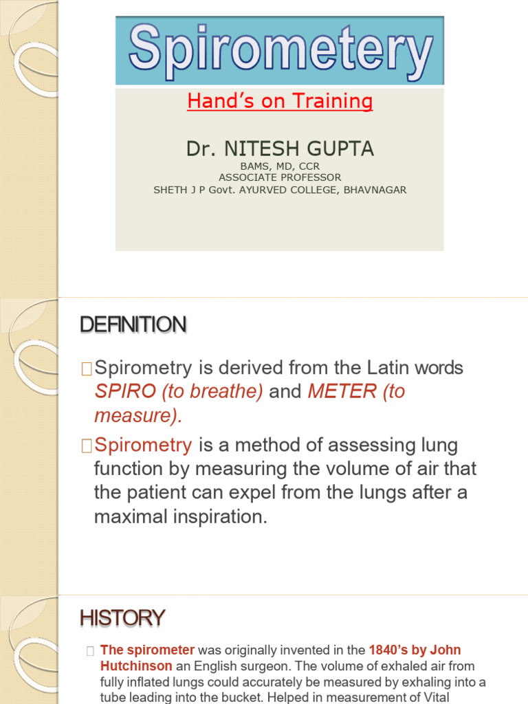 Spirometry 210320050338 | PDF | Chronic Obstructive Pulmonary Disease | Exhalation