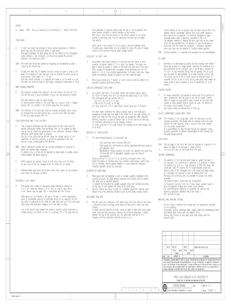Typical 2-Bay Corrugated Plate Interceptor | PDF