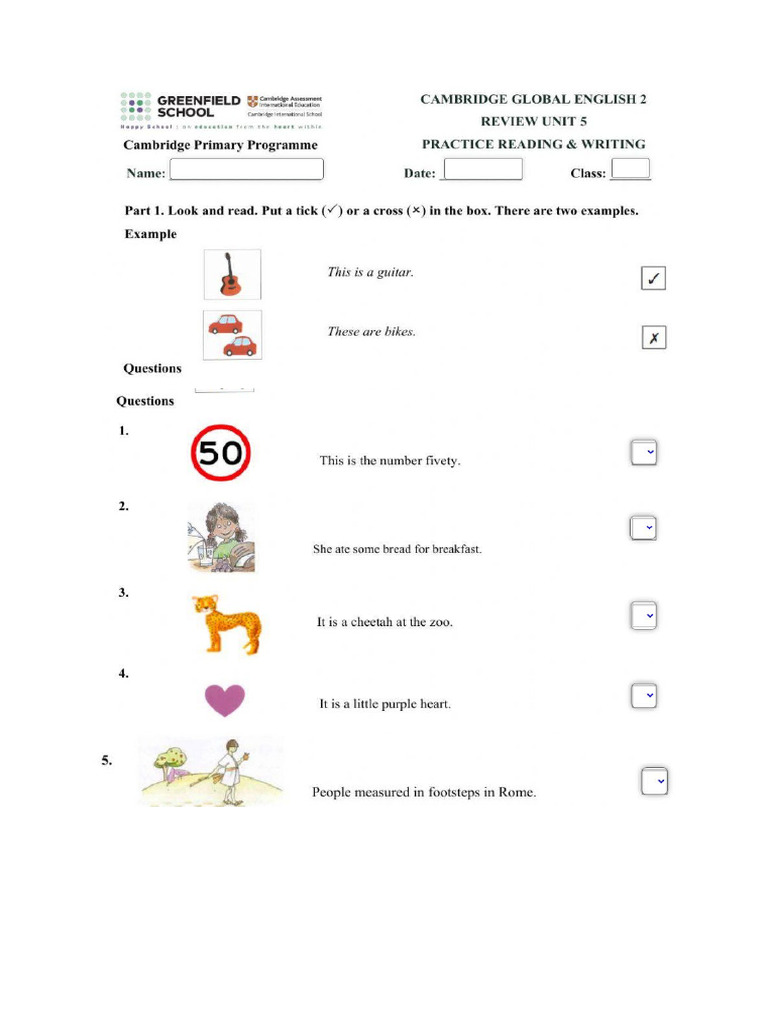 Unit 5 - Reading and Writing | PDF