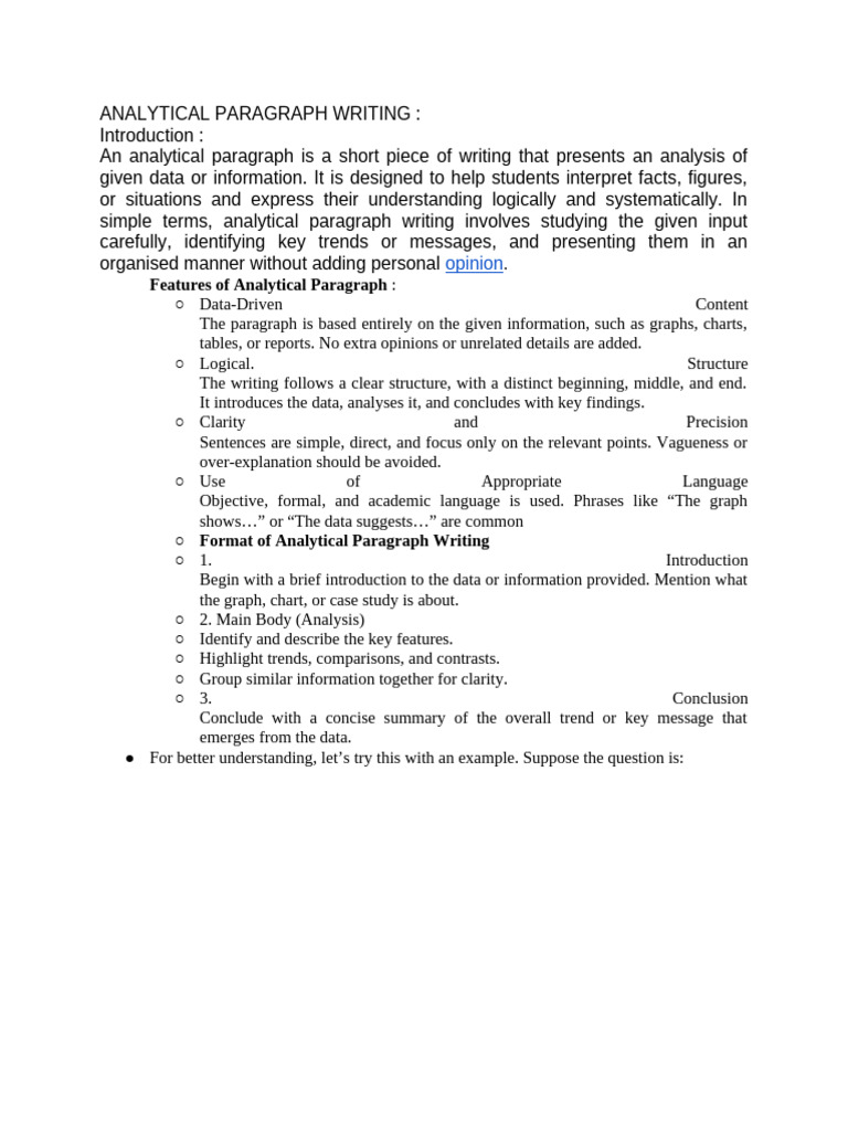 Writing Effective Analytical Paragraphs | PDF | Temperate Climate