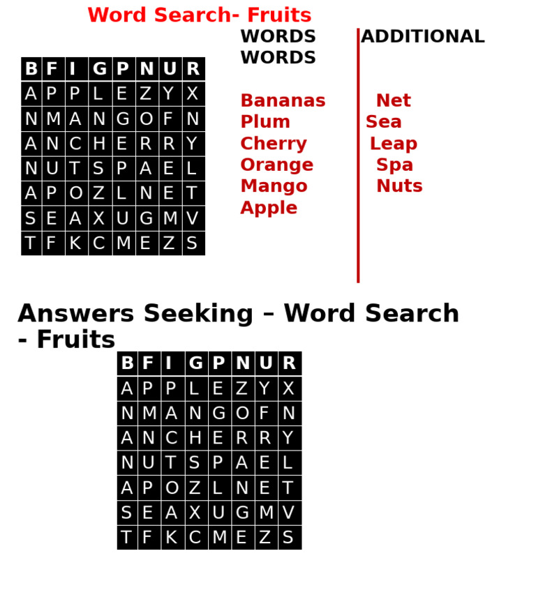Word Searches - Fun Activities | PDF