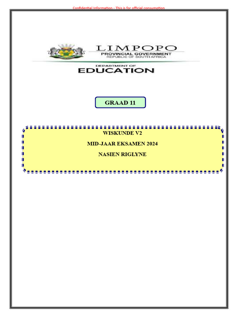 Math p2 GRD 11 Afr MG 2024 Junie | PDF