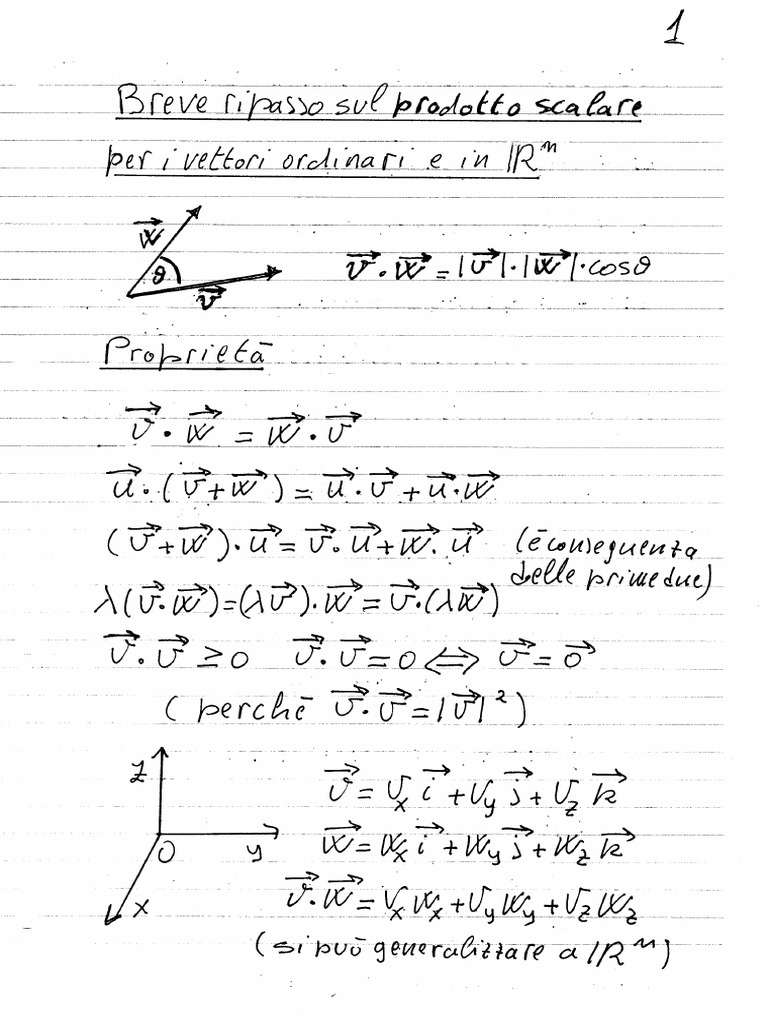 Le07 Algebra Lineare | PDF