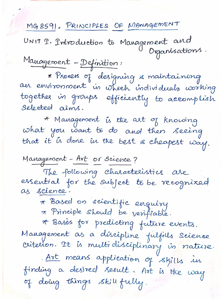 MG8591 Principles of Managemen805 - 073005 | PDF