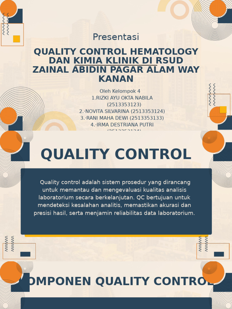 Quality Control Hematology Dan Kima Klini Di Rsud Zainal Abidin Pagar ...
