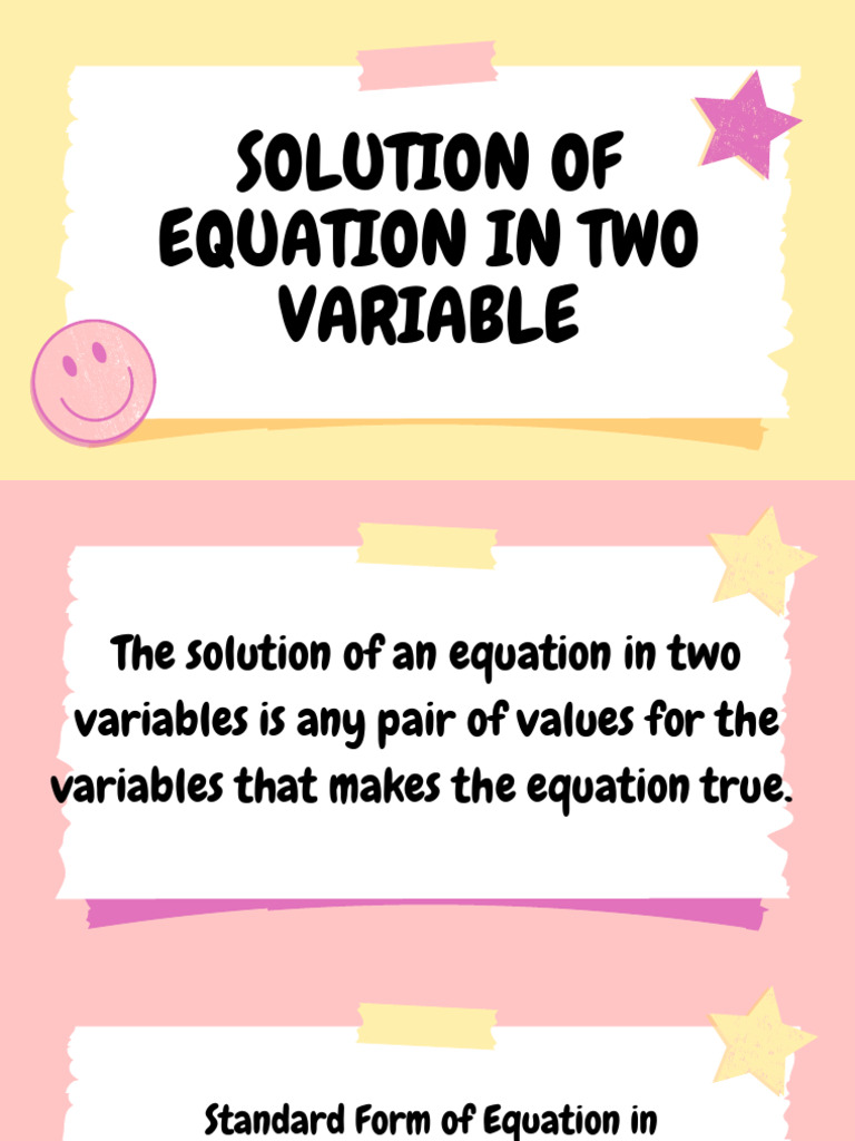 Solution of Equations in Two Variables | PDF