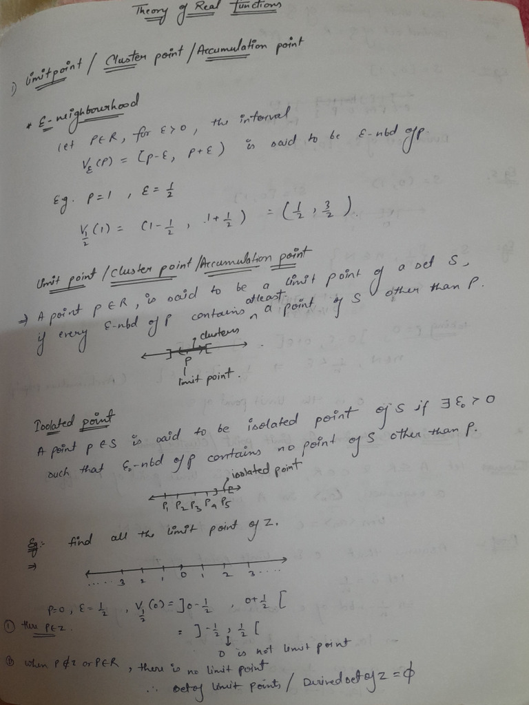 Mid Sem Real Analysis Notes | PDF