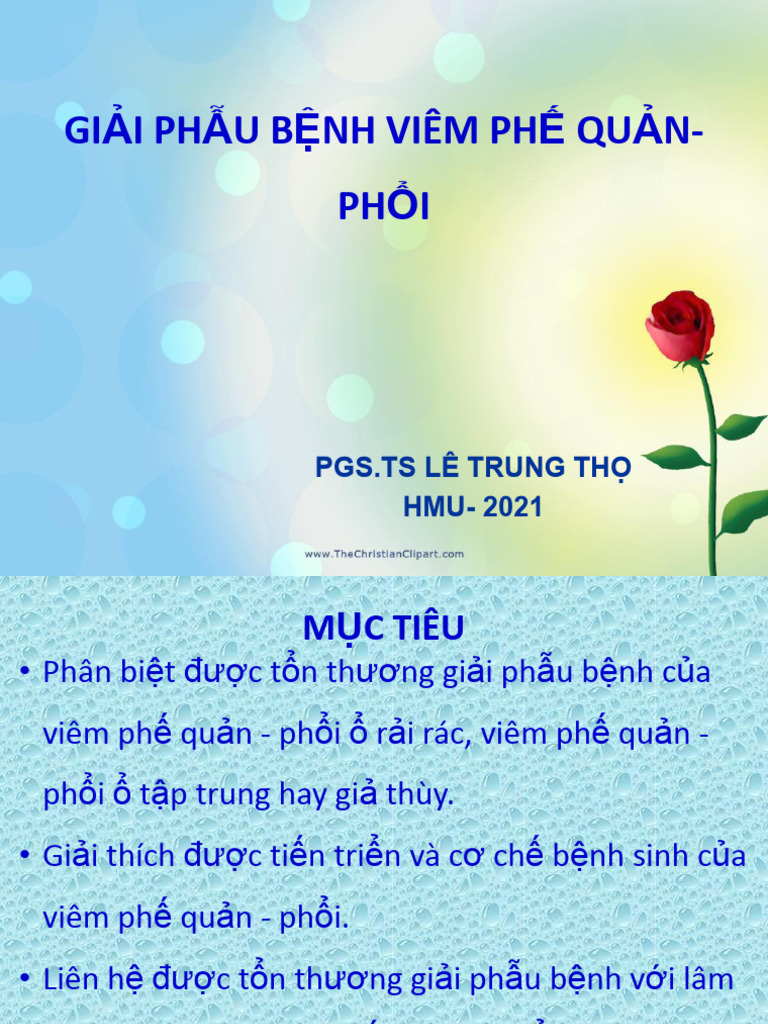 S2.6 - LEC13 - Giải Phẫu Bệnh Viêm PQ - Phổi | PDF
