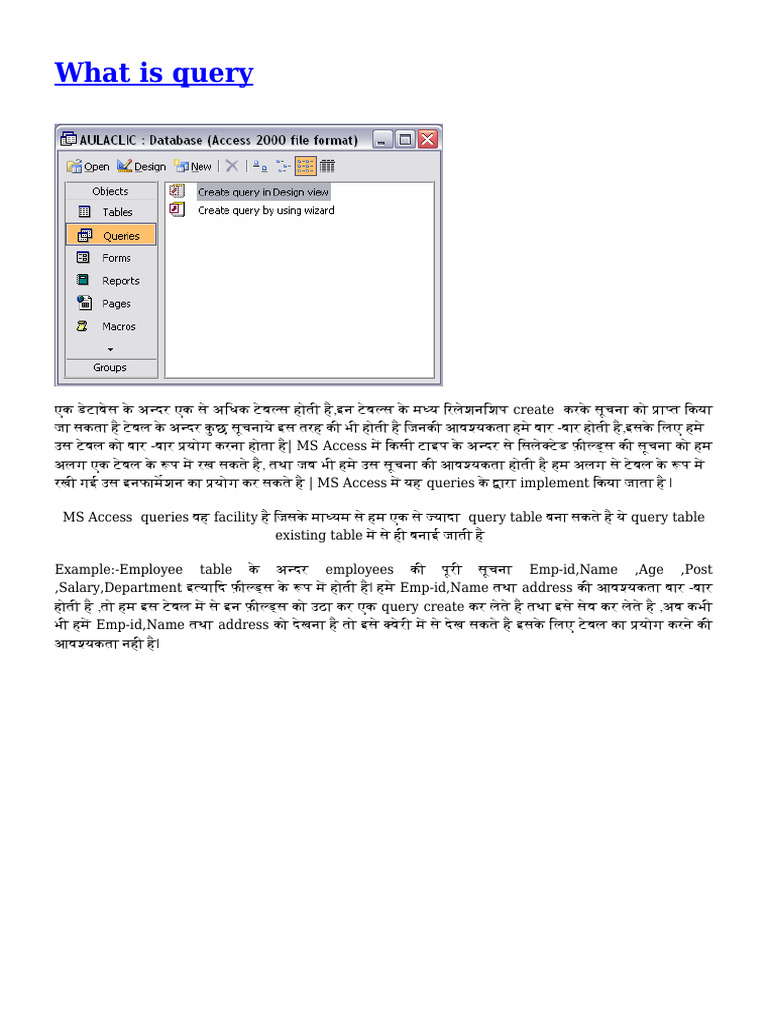 What Is Query | PDF
