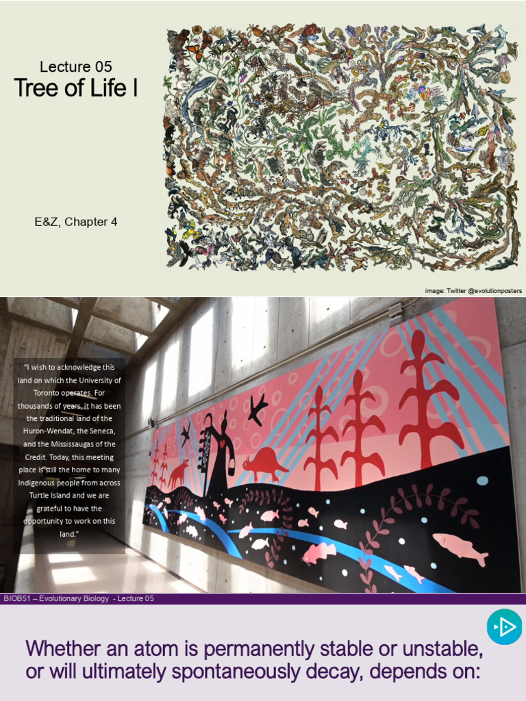 Lec05+ +the+Tree+of+Life+I | PDF | Phylogenetic Tree | Phylogenetics