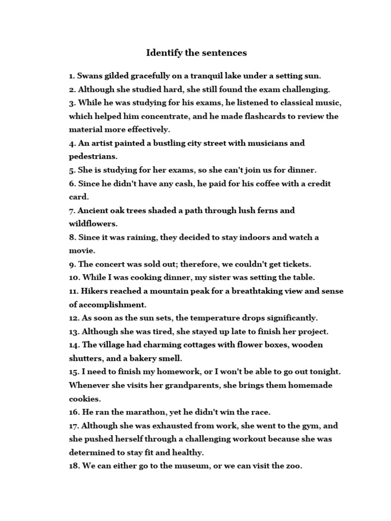 Sentence Structure: Combining Sentences | PDF