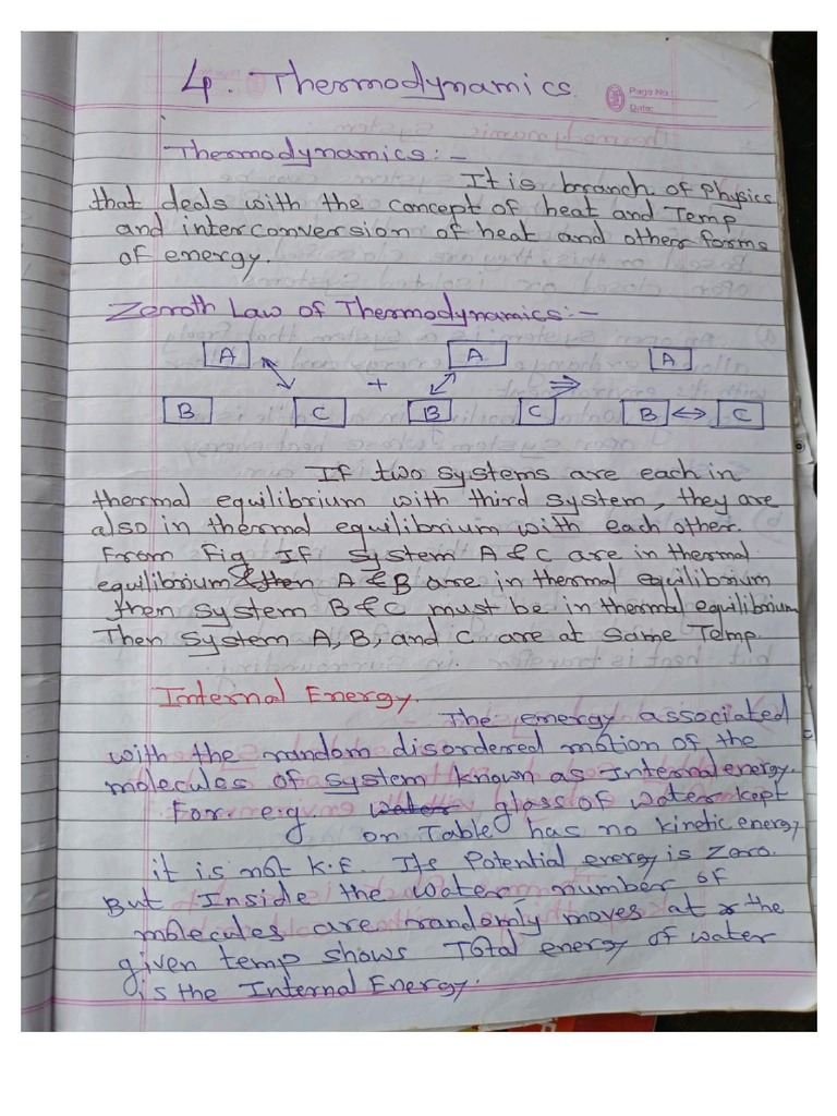 Thermodynamics Notes | PDF