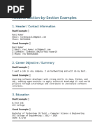 Tabular Resume Template Guide | PDF