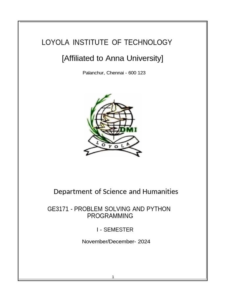 PYTHON LAB REPORT BY Graet Excellent | PDF | Python (Programming ...