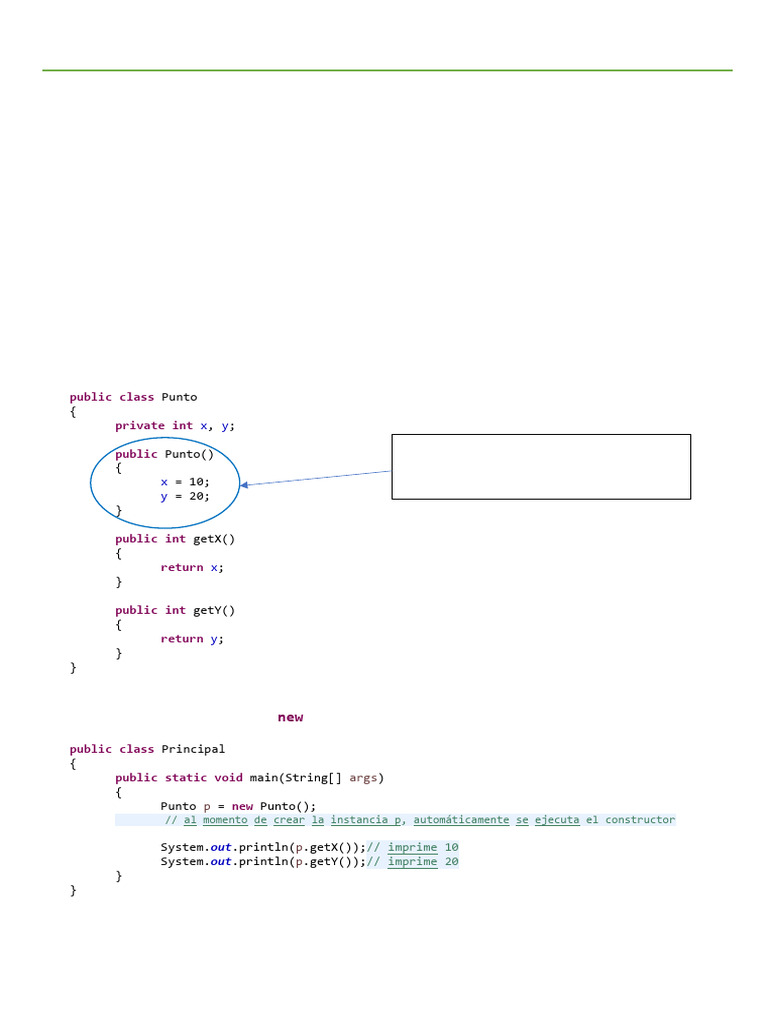 Constructores Java | PDF | Constructor (Programación Orientada a ...