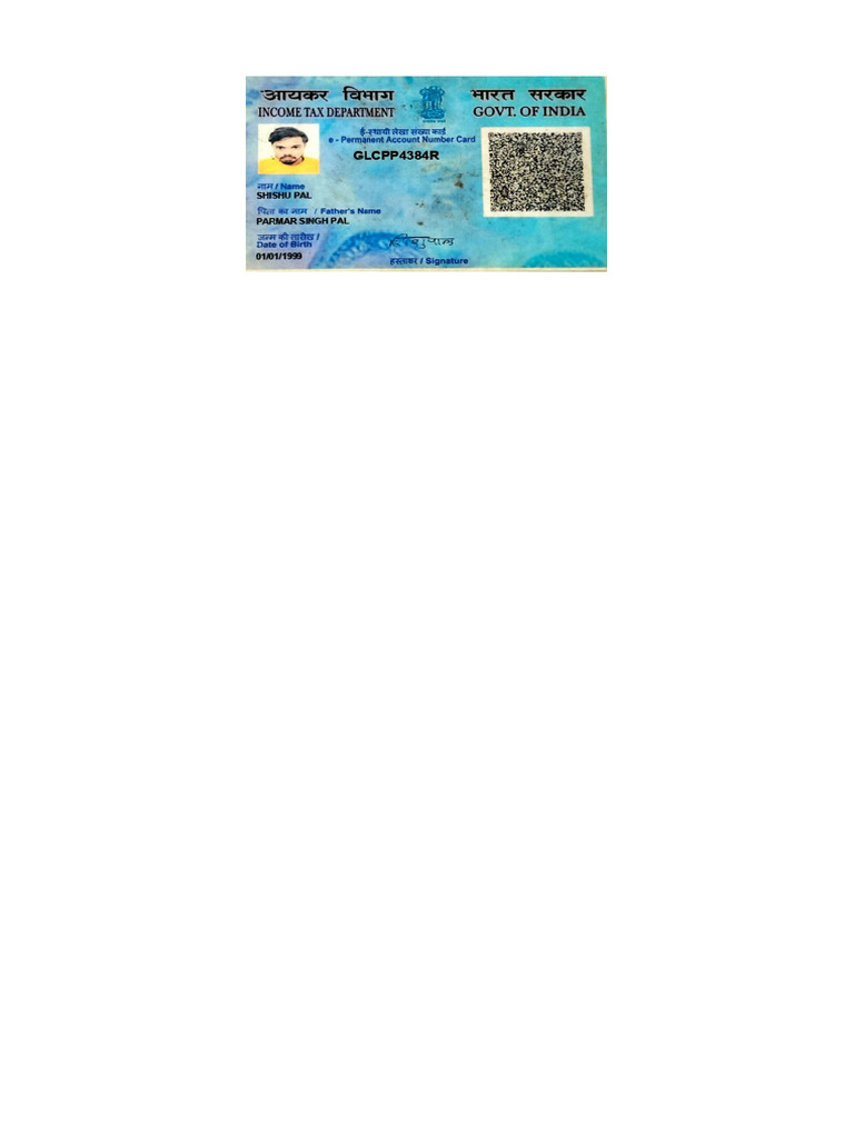 Pal Pan Card | PDF