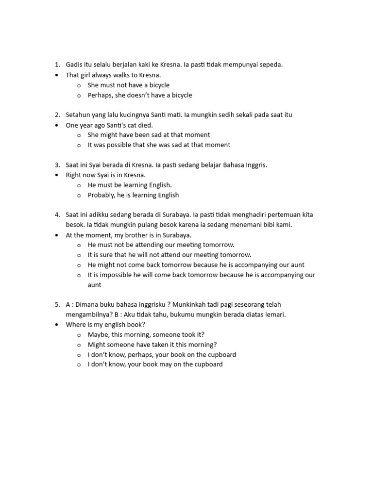 Everyday Situations and Possibilities | PDF