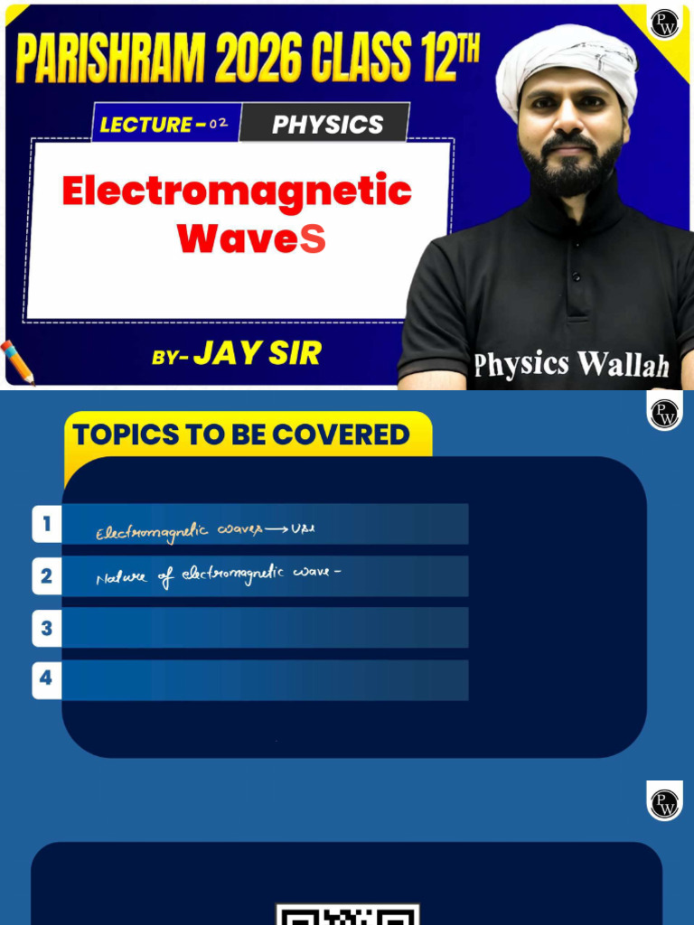 Electromagnetic Waves 02 Class Notes | PDF