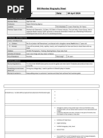BNI Gains Worksheet and Bio Sheet | PDF