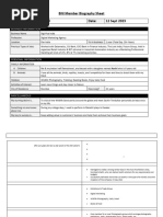 BNI 1-2-1 - Bio Sheet Format | PDF | Knowledge | Cognitive Science