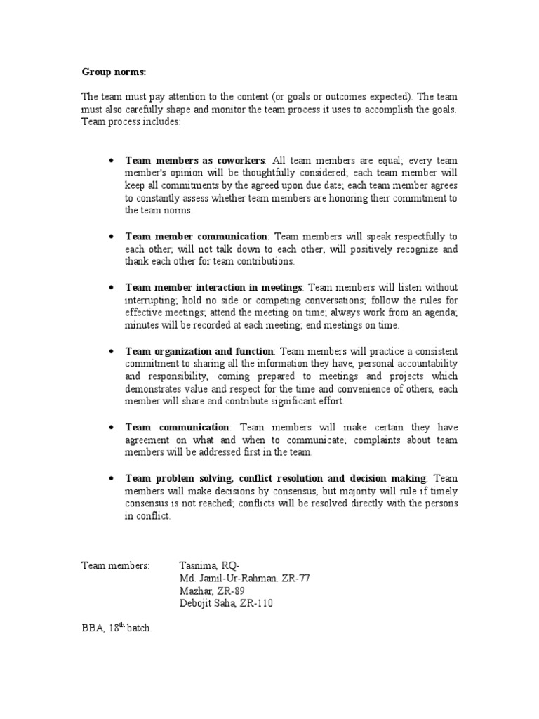 Group Norms | Download Free PDF | Consensus Decision Making | Norm (Social)
