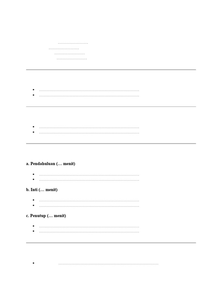 Template RPP Mini | PDF