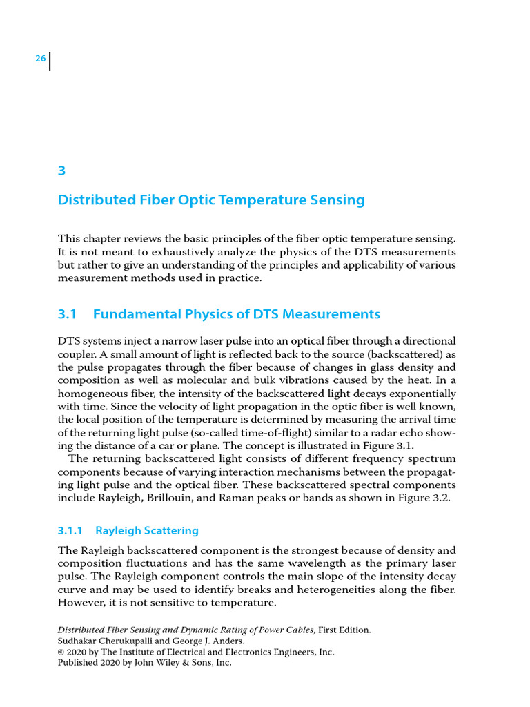 Fiber Optic Temperature Sensing Basics | PDF | Raman Spectroscopy ...