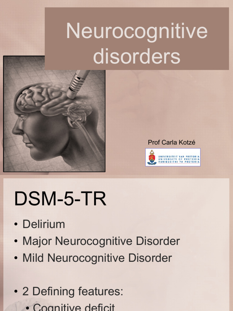 4) Neurocognitive Disorders | PDF | Dementia | Alzheimer's Disease