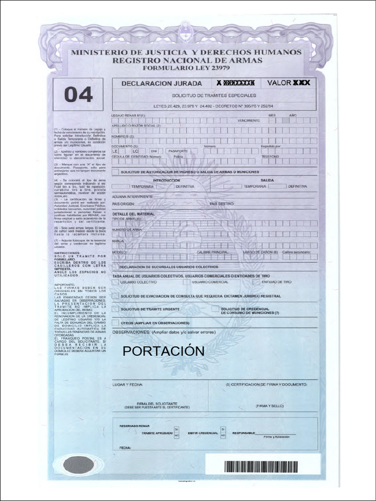 Formulario 4 | PDF