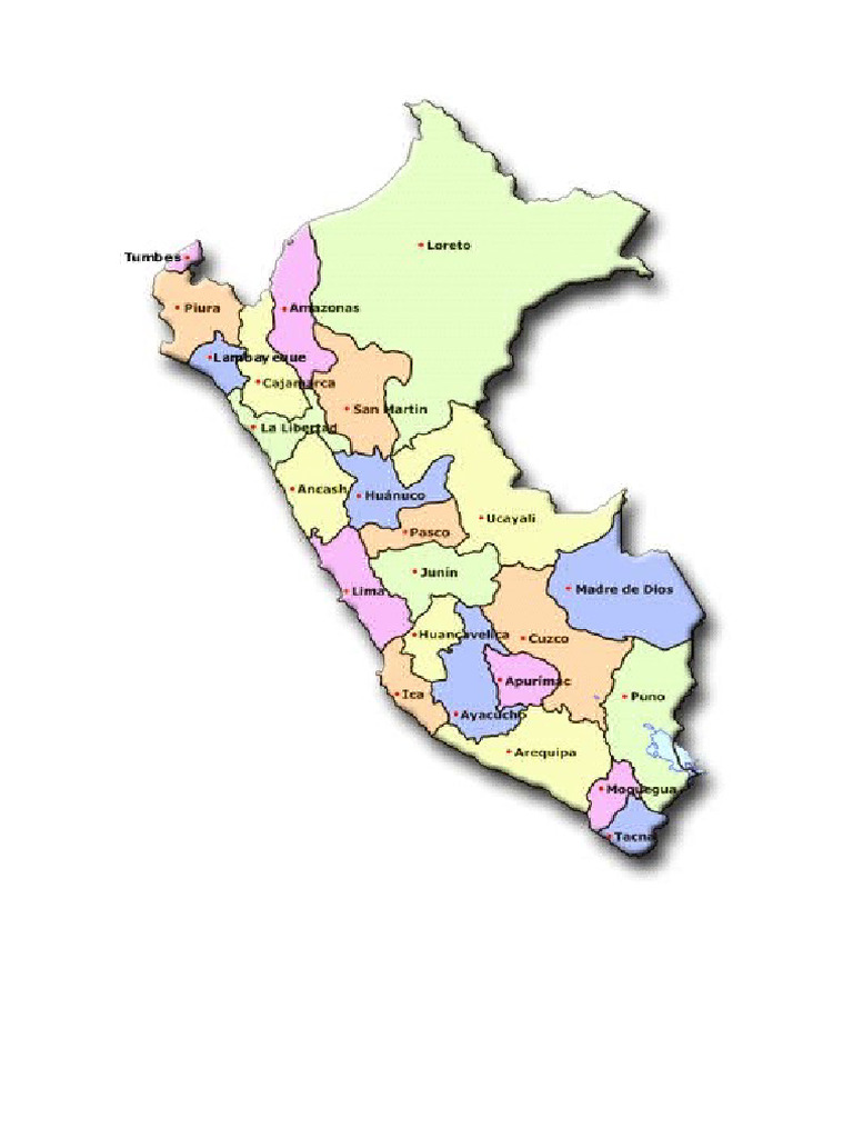 Mapa Del Peru | PDF