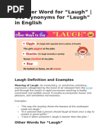 Describing Laughter: 21 Types Explained | PDF | Foreign Language Studies