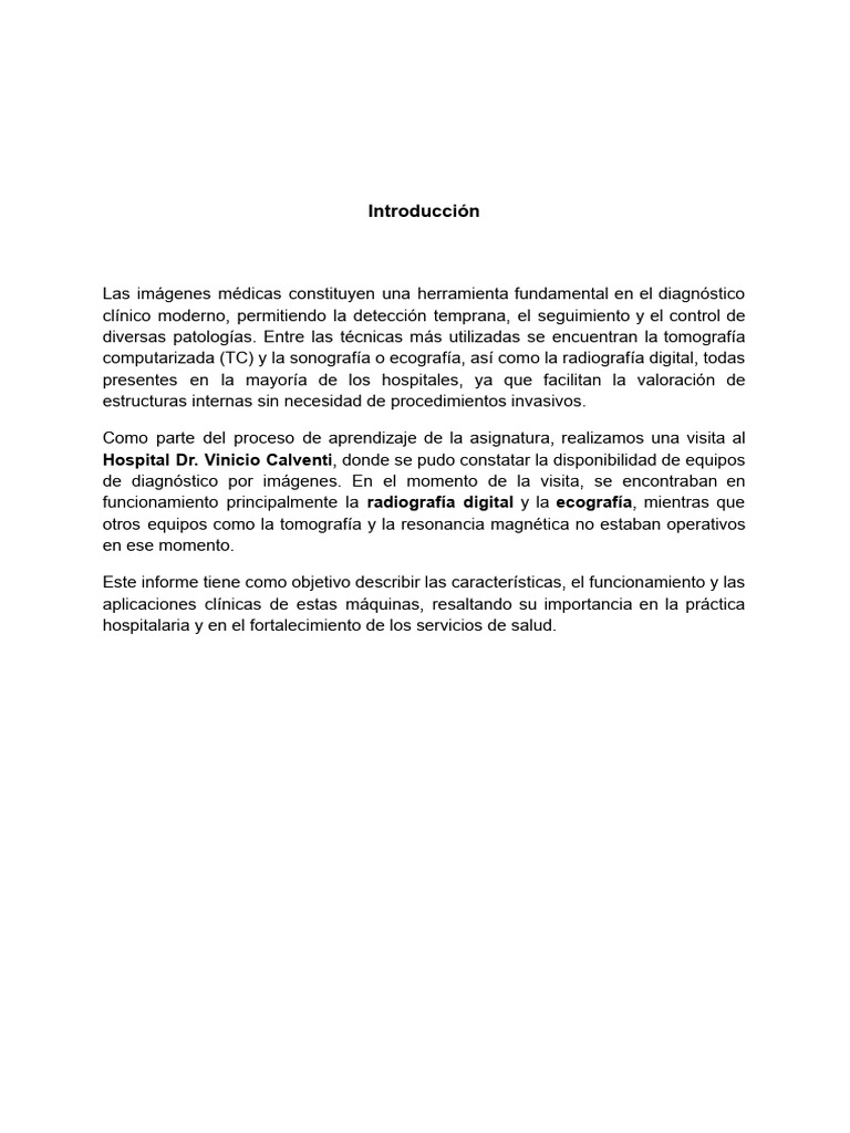 Imágenes Médicas: Radiografía y Ecografía | PDF | Imagenes medicas | Rayo X