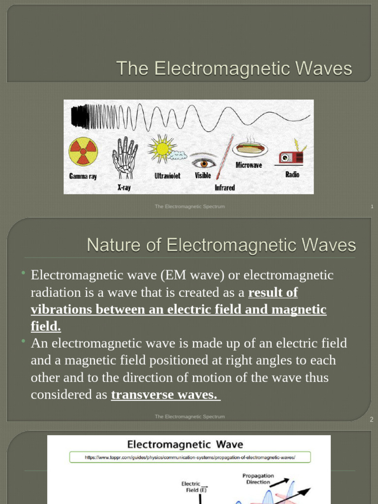 Electromagnetic Waves | PDF | Electromagnetic Radiation ...