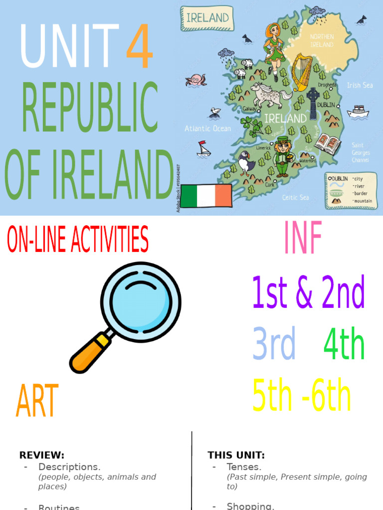 Ireland Vocabulary and Grammar Review | PDF | Leprechaun | Color