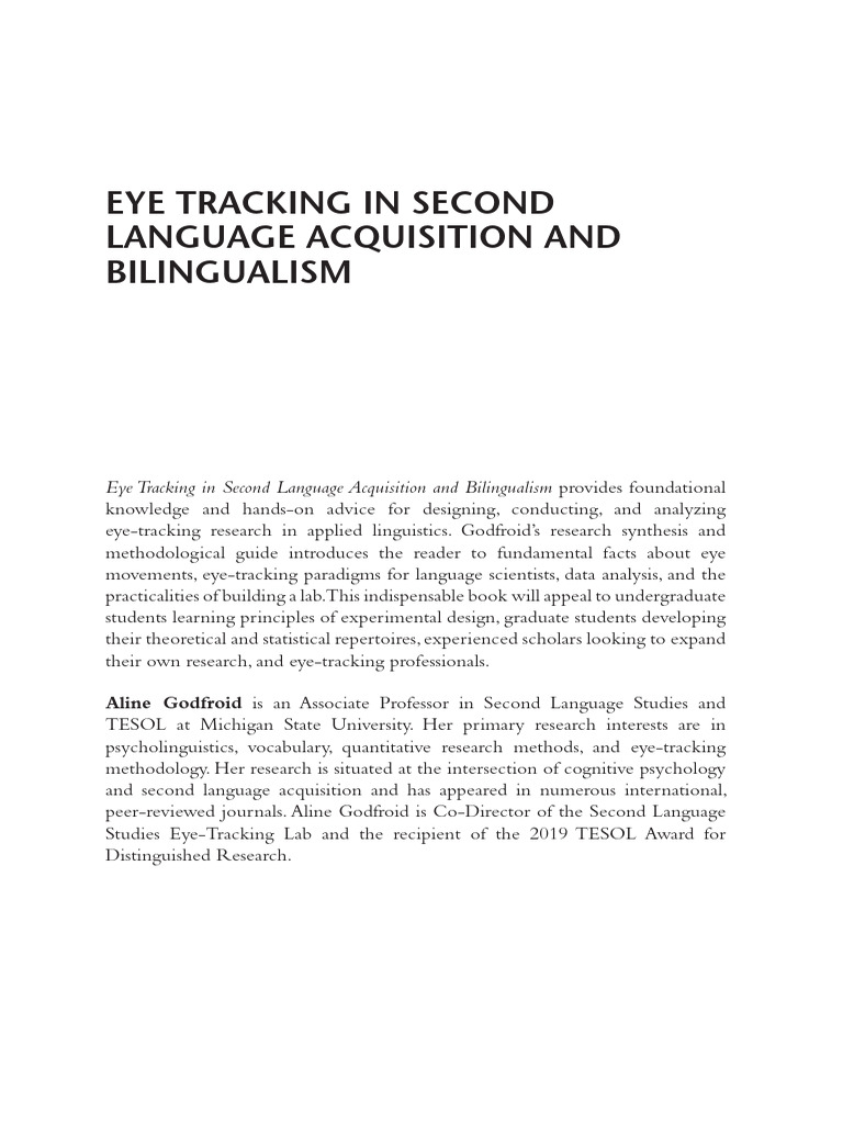 Previewpdf | PDF | Second Language Acquisition | Language Acquisition