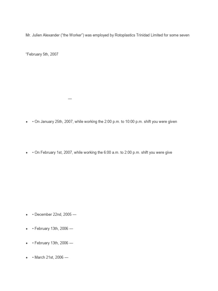 Julienalexander Rotoplastics Goodindustrialrelationspractices | PDF | Employment | International ...