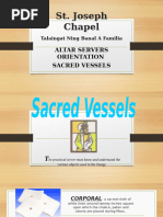 Mga Gamit sa Simbahan at Sakristan | PDF | Altar | Mass (Liturgy)