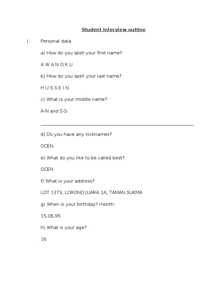 Interview Outline | PDF | Abrahamic Religions | Religion And Belief