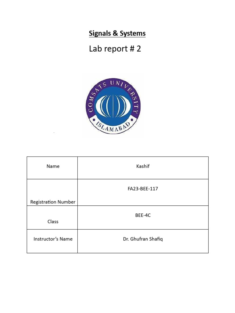 MATLAB Signal Processing Lab Report | PDF | Harmonic | Matlab