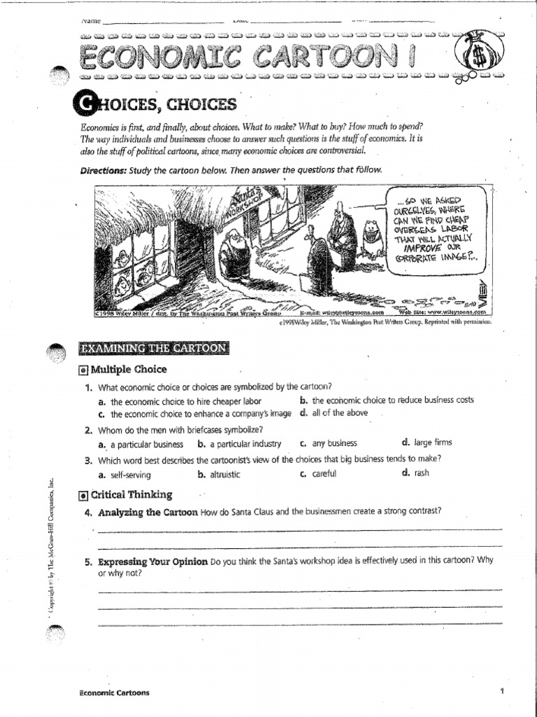 Economics CH 1 Cartoon | PDF